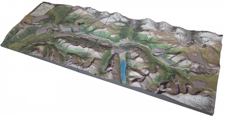 3d printed scale models-Mine and Resource